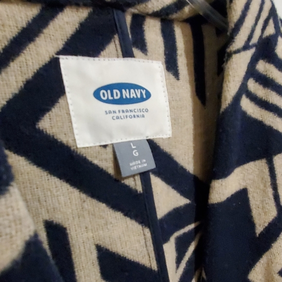 Old Navy | Jackets & Coats | Open Front Aztec Print Coat | Poshmark